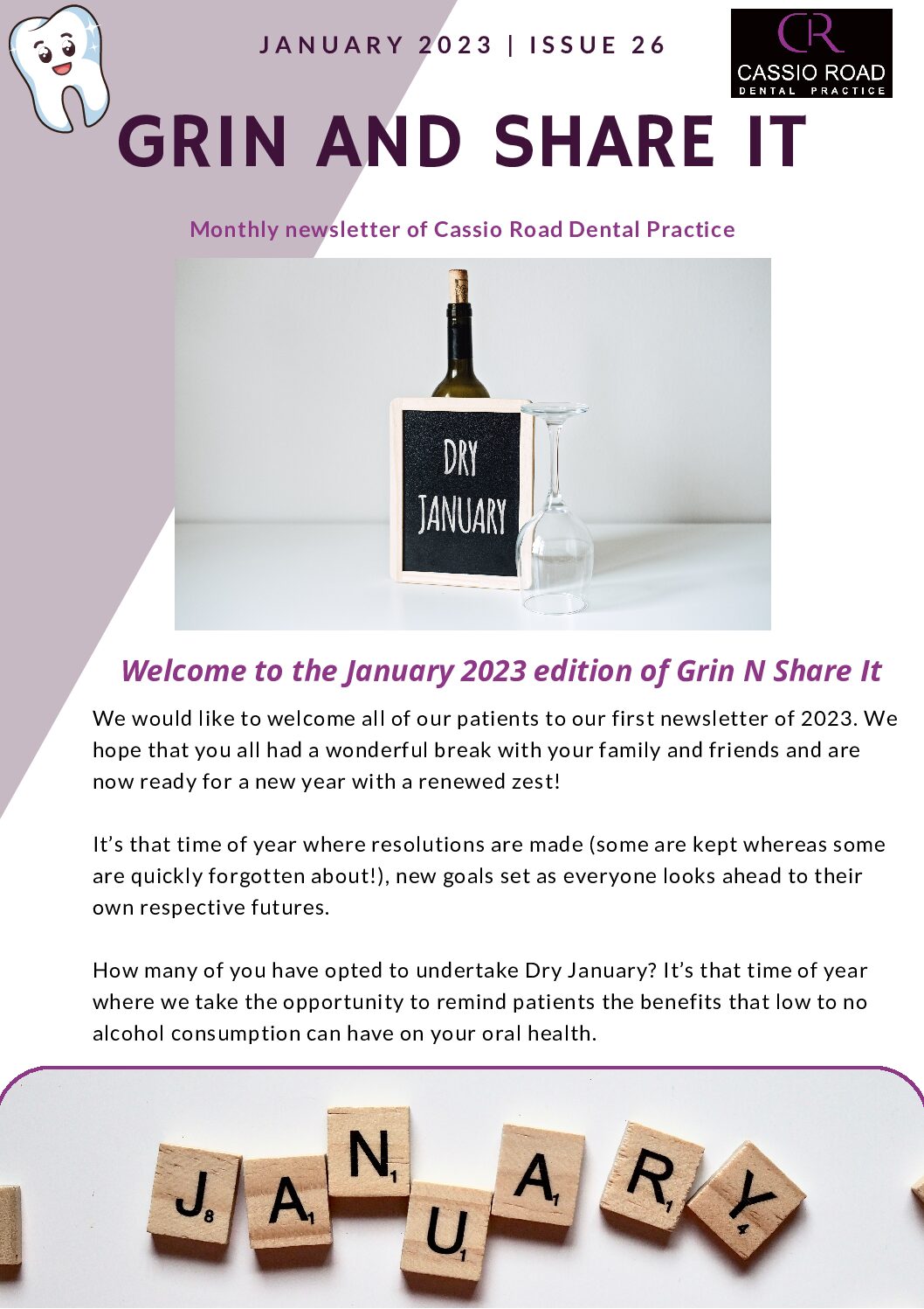 January 2023 Newsletter | Cassio Road Dental Practice : Dental practice ...